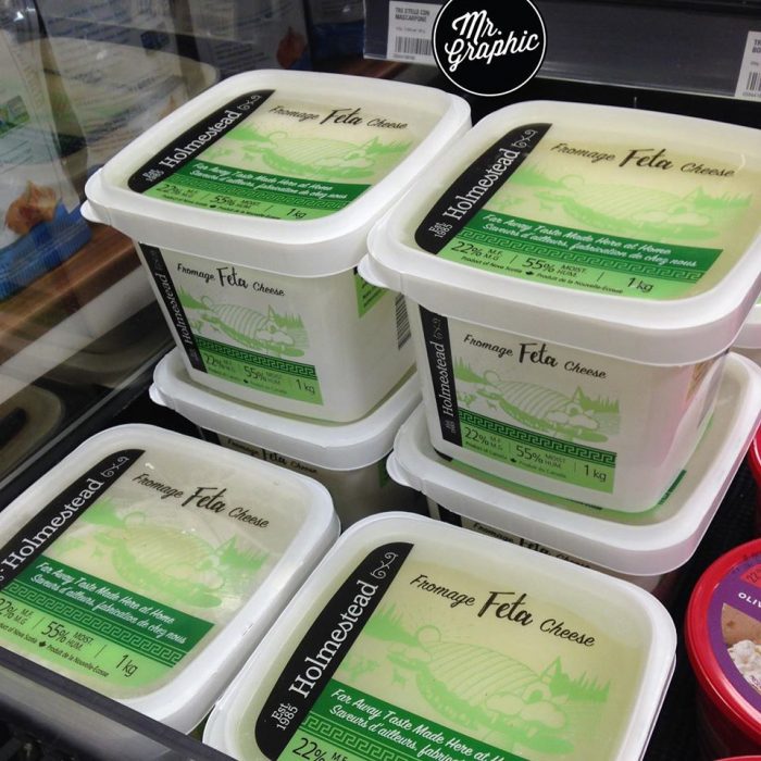 Plastic Container Design – Feta Cheese | Mr. Graphic
